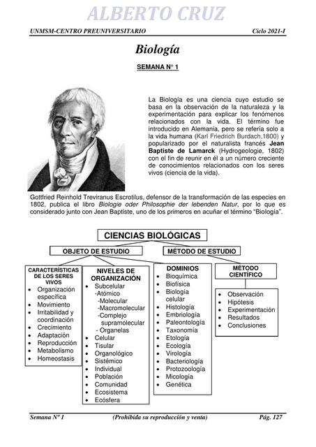 Biologia Boletin Pre San Marcos | Coss23 | uDocz