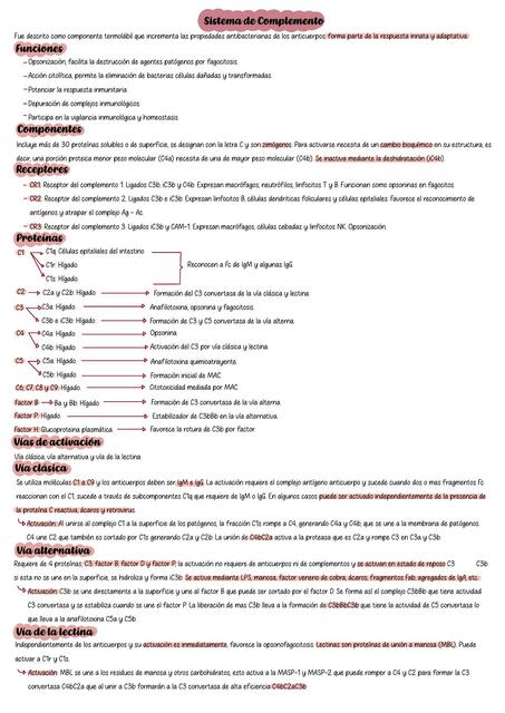 Sistema de complemento | uDocz