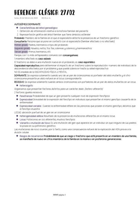 Herencia clasica | Tania Duque García | uDocz