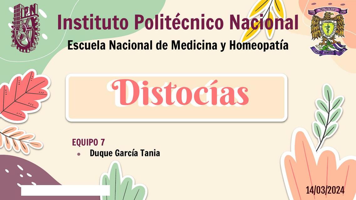 Distocías Equipo 7 | Tania Duque García | uDocz