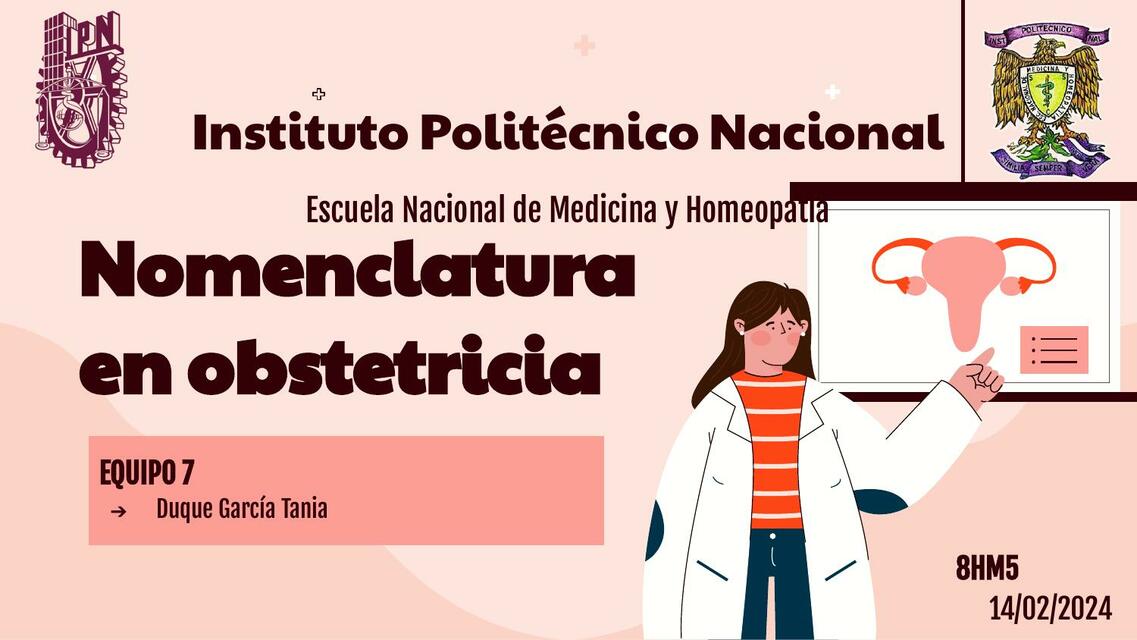 Nomenclatura Obstetricia | Tania Duque García | uDocz