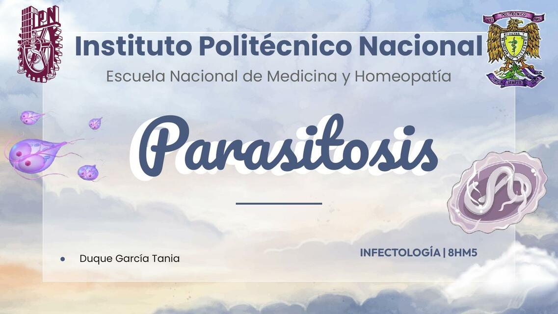 Flashcards de Parasitosis | Por Tania Duque García | uDocz