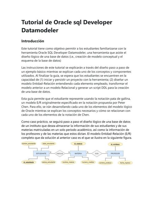 Tutorial de Oracle sql Developer Datamodeler | Daniela Cárdenas | uDocz Tutorial de Oracle sql Developer Datamodeler | Daniela Cárdenas | uDocz