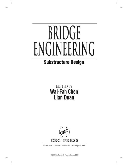 Bridge Engineering Substructure Design | Jose Luis Martinez Saavedra ...