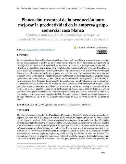 Planeamiento y control de producción | uDocz