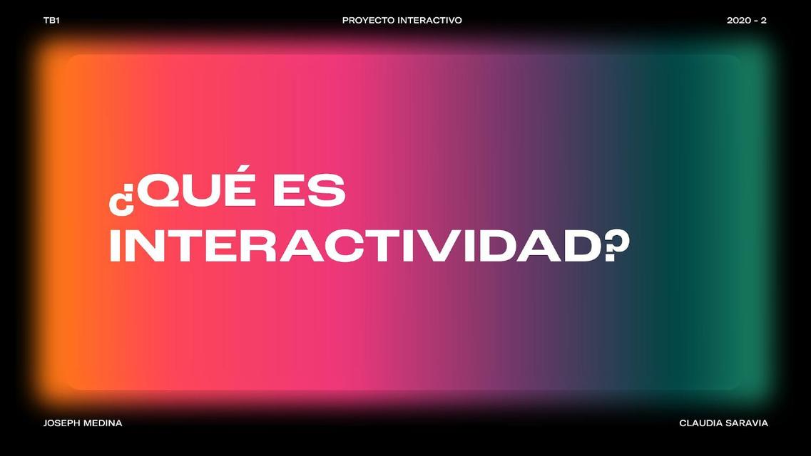 Qué es la interactividad Interactividad | uDocz creators | uDocz