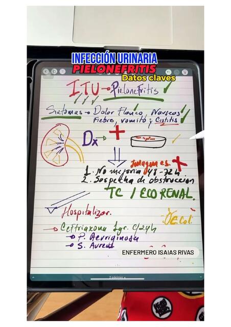 ITU PIELONEFRITIS | Enfermero Isaias Rivas | uDocz