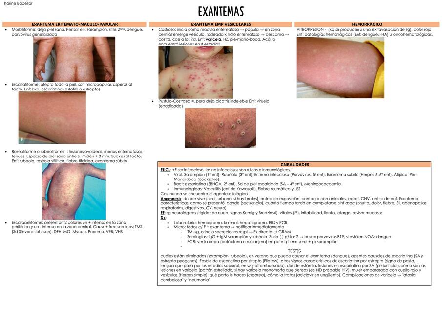 EXANTEMATICAS | Karine Bacellar | uDocz