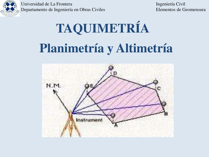 PLANIMETRÍA ALTIMETRÍA | Victoria Flores | uDocz