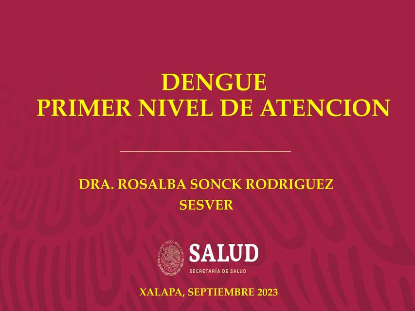 DENGUE ESTADISTICA POR SSA | Arantxa Shamira Cabrera Anaya | uDocz