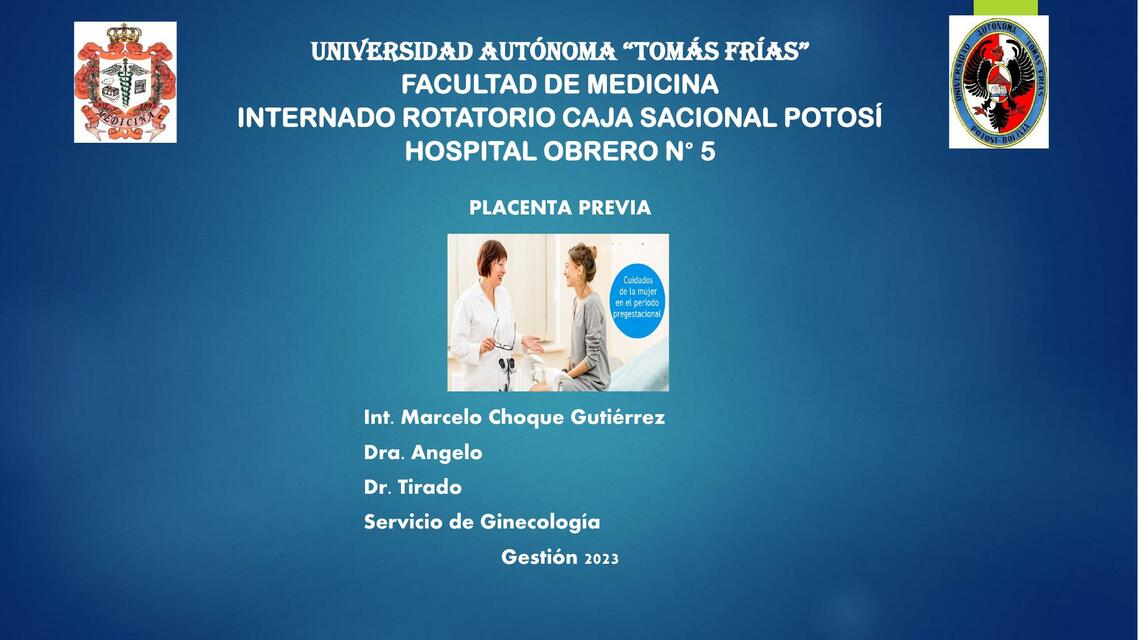 placenta previa | Dayana Anahi Apaza Quispe | uDocz