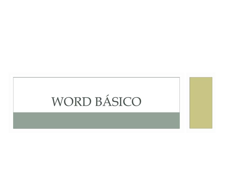 Word básico | ANTONIO | uDocz