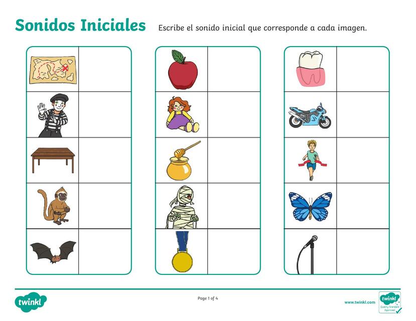 Resúmenes de Sonidos iniciales | Descarga apuntes de Sonidos iniciales