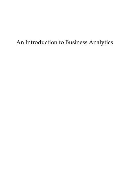 An Introduction to Business Analytics | Universidad Cayetano Heredia ...