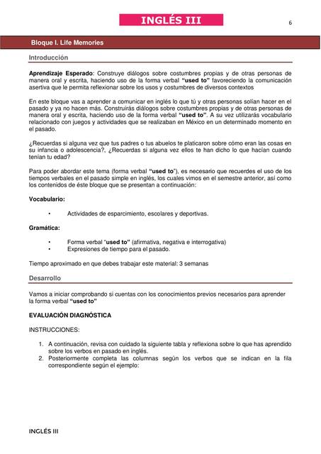 Inglés III | Universidad Tecnológica del Peru | uDocz