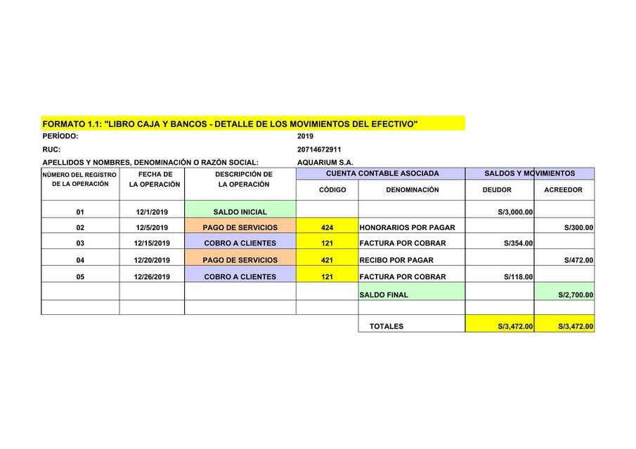 SOLICION FORMATO 1 1 CAJA Y BANCOS DETALLE DE LOS | Diego Isaac | uDocz