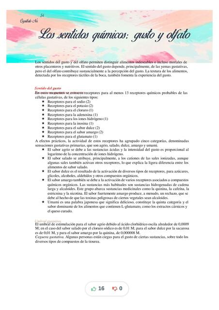 resumen capitulo 54 los sentidos quimicos guyton y | KEVIN Aucancela | uDocz