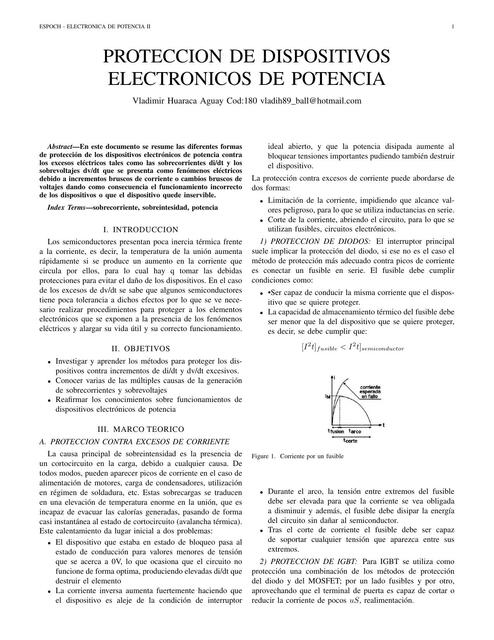PROTECCION DE DISPOSITIVOS ELECTRONICOS | Javier | uDocz