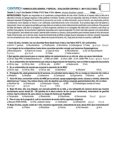 Farmacología C3 | Arellys Moreno | uDocz