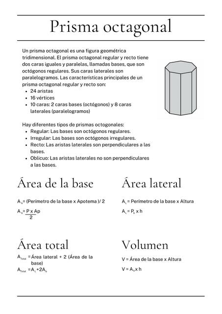 Prisma octagonal | Yane | uDocz
