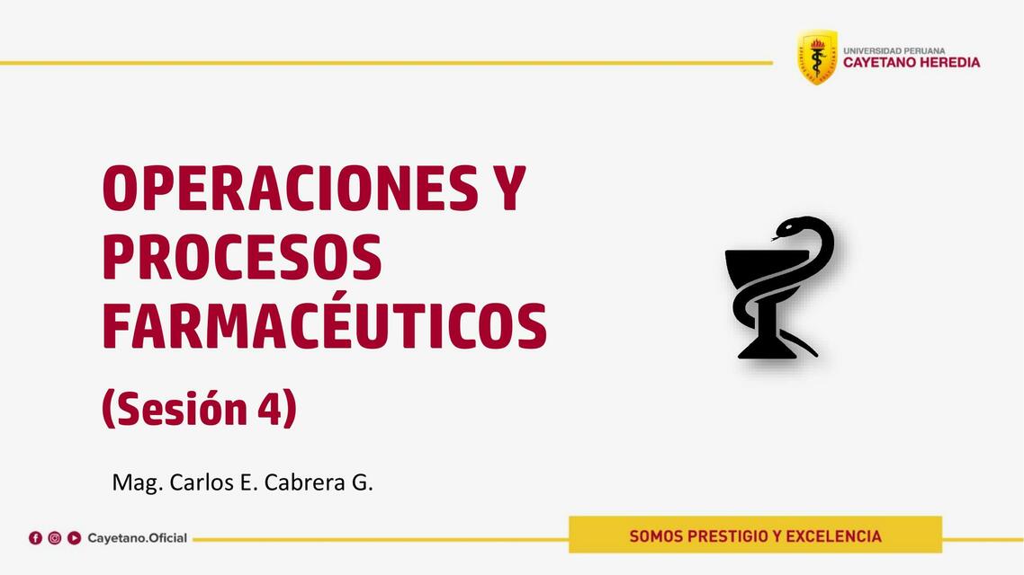 Operaciones y Procesos Farmacéuticos - Clase 4 | boraastudies | uDocz