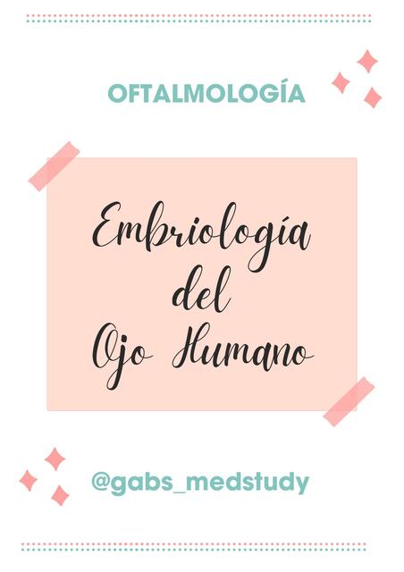 Embriología del ojo humano | gabs_medstudy | uDocz