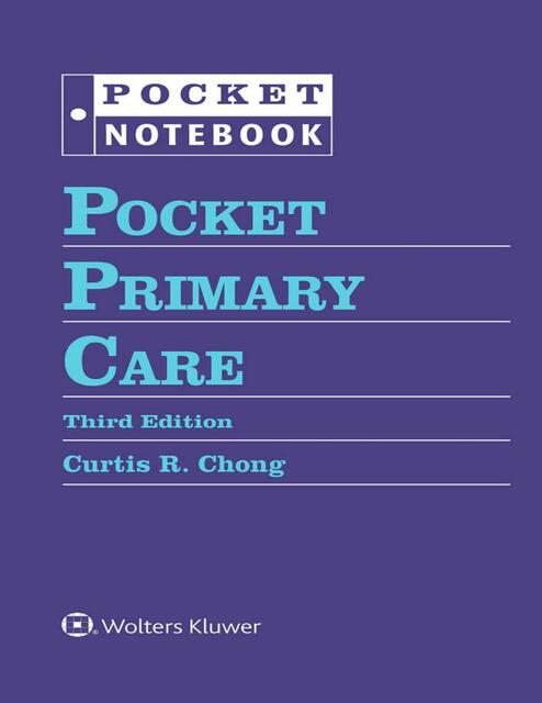 Pocket Primary Care 3rd Edition | Elitt Espinoza | uDocz
