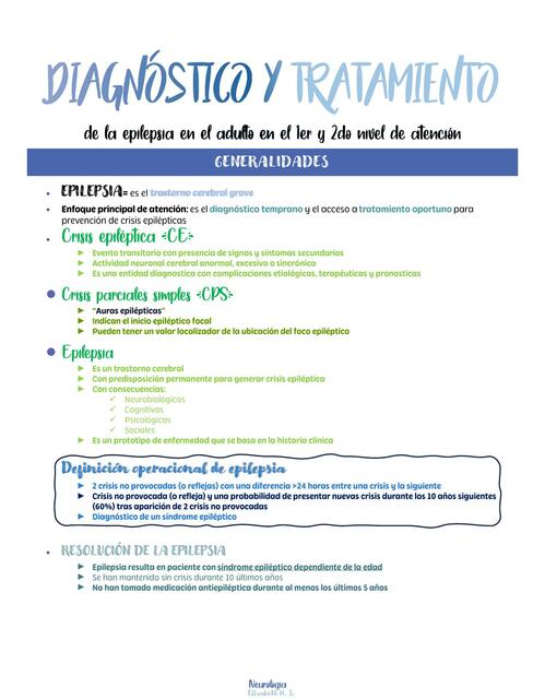 GPC Epilepsia en el adulto en el 1er y 2do nivel de atención ...