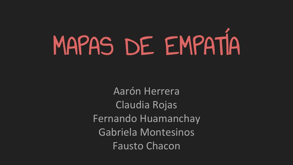 Mapas de empatía | Fausto | uDocz