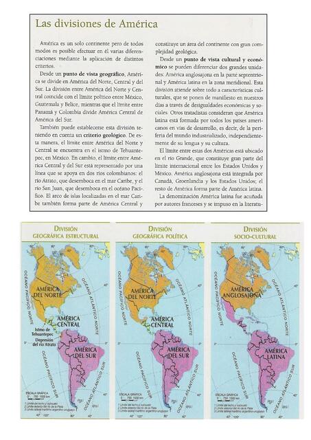 Las divisiones de América | Sofia | uDocz