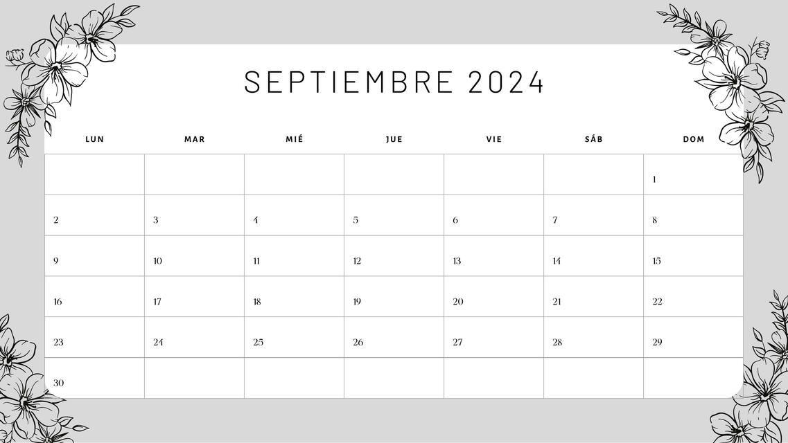 Calendario septiembre 2024 | Karla | uDocz