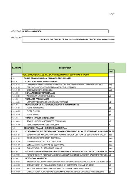VALORIZACION FINAL liquidacion | Maximo | uDocz