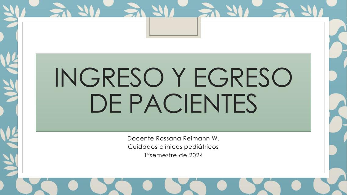 2 Ingreso servicios pediatricos | Dayana | uDocz