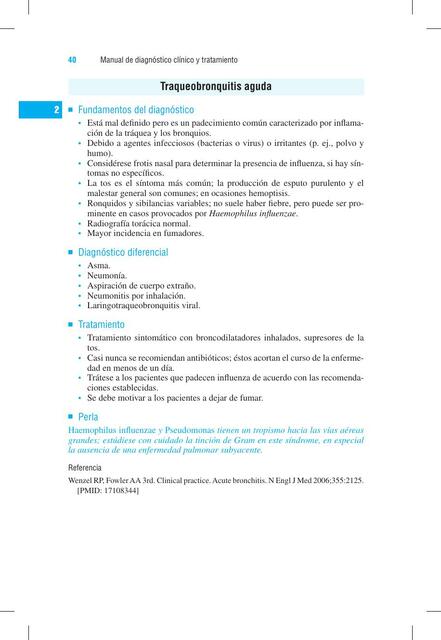 Traqueobronquitis aguda | Full ciencia | uDocz