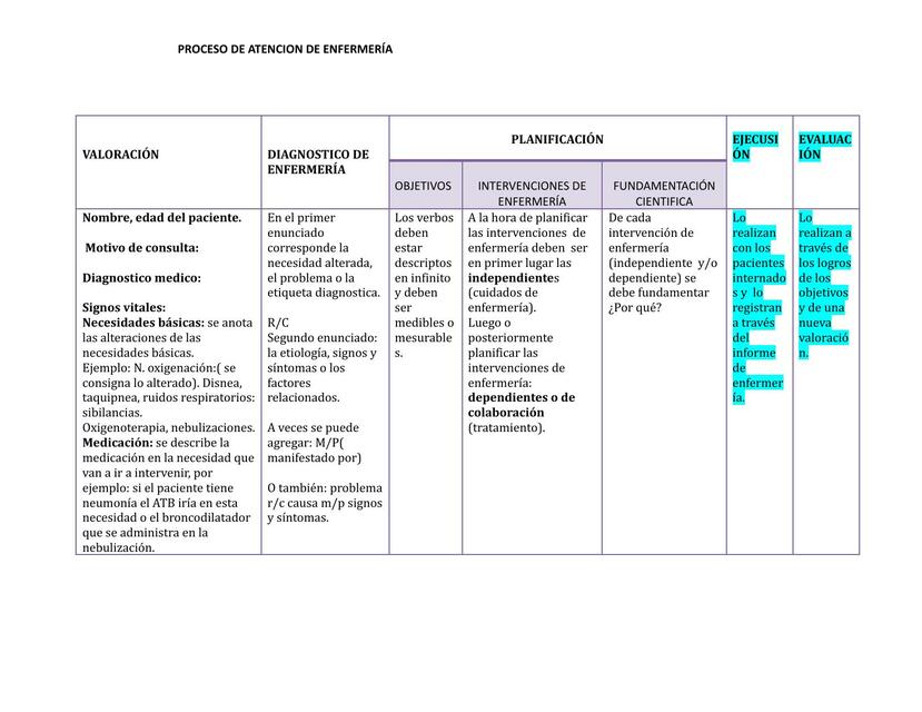 PAE Proceso de Atencion de Enfermeria | laura | uDocz