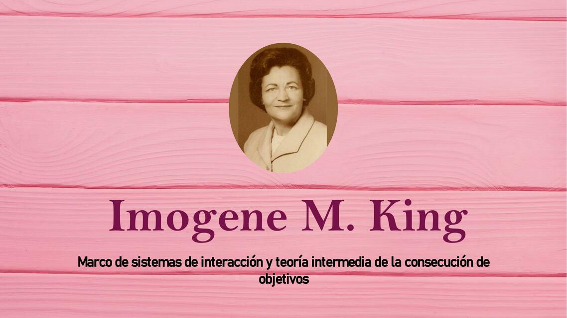 IMOGENE M KING | Lety De Santiago | uDocz