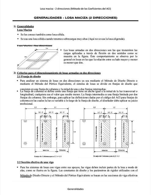 pdf hoja de excel memoria de calculo de losa maciz | benjamin reyes ...