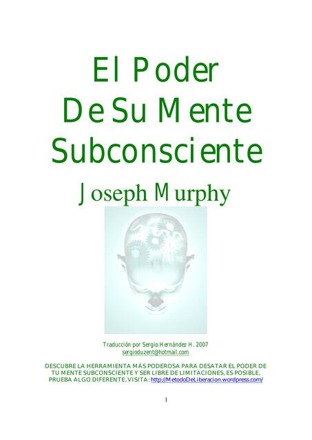 El poder de su mente subconsciente | Sofia Silvana | uDocz