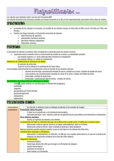 Nefrolitiasis | Dayana Morales | uDocz