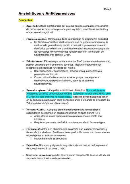 Ansioliticos y Antidepresivos | sofia | uDocz