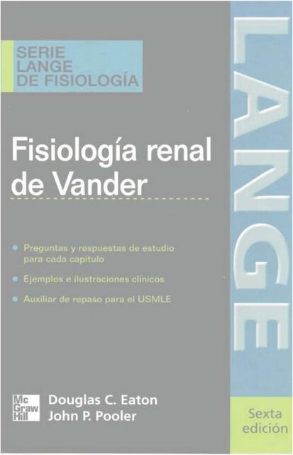 Fisiología Renal LANGE Vander 6ed | Efrain Manzo | uDocz