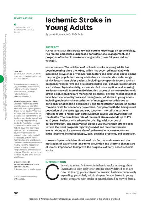 ischemic stroke in young adults 11 | LU | uDocz