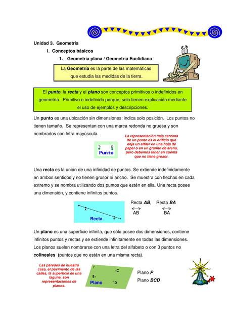 Conceptos Básicos de Geometría | Universidad Tecnológica del Peru | uDocz Conceptos Básicos de Geometría | Universidad Tecnológica del Peru | uDocz