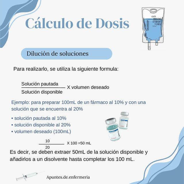 Cálculo de Dosis | Apuntes.de.enfermeria | uDocz