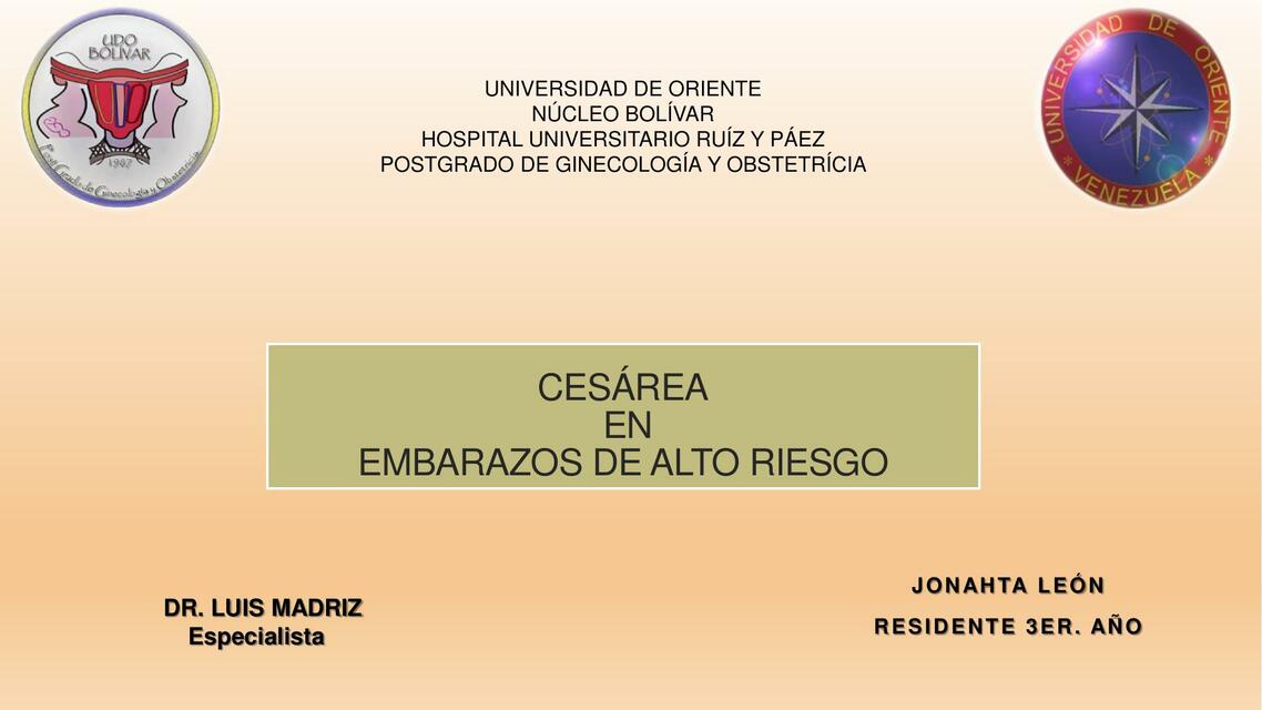 operacion cesarea 1 DR MADRIZ 1 | Genesis Guzman | uDocz