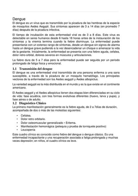 Dengue, Zika, Anemia | Maryi Alvarado | uDocz