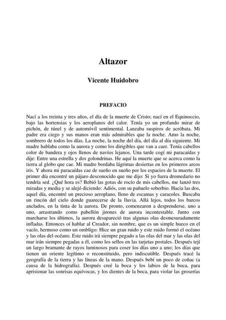 Altazor libro | Antonia | uDocz