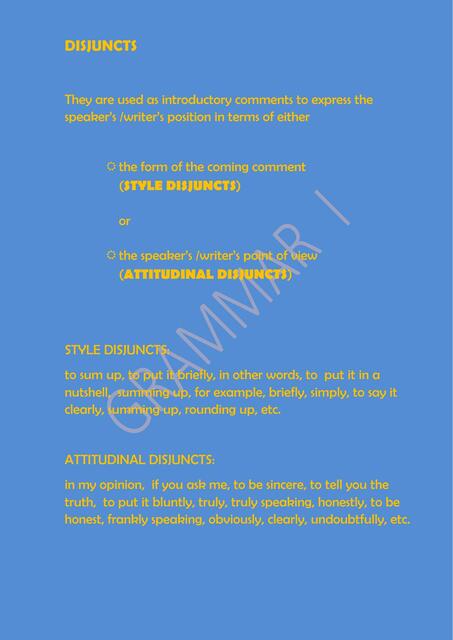 DISJUNCTS CONJUNCTS | Nina | uDocz