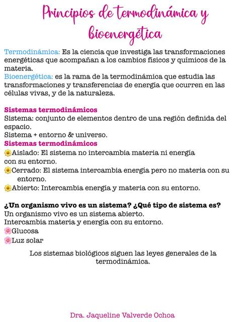 Bioquímica Humana Principios de termodinámica y bioenergética ...