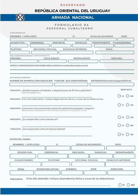 FORMULARIO 04 COMPLETO | vida | uDocz